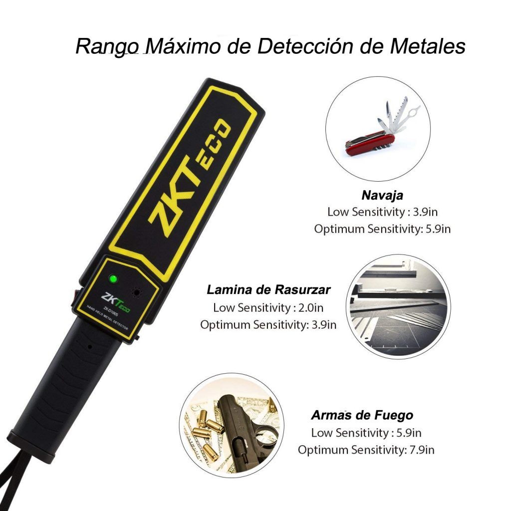 Detector de Metales Portatil D100S - Systeco Guatemala